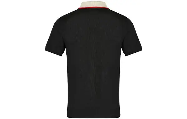 Gucci Striped Logo Short-sleeved Polo Shirt