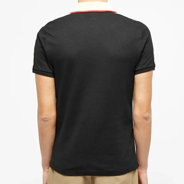 Gucci Striped Logo Short-sleeved Polo Shirt