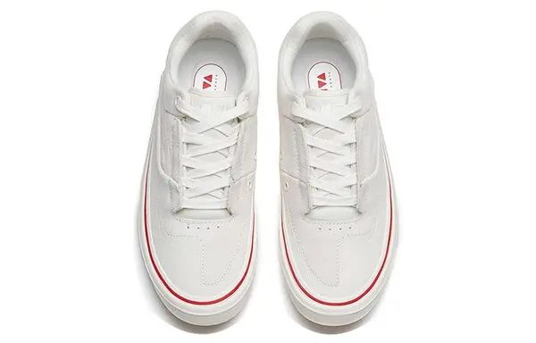ANTA A-shock Cvs Low Top Sneakers - White/red