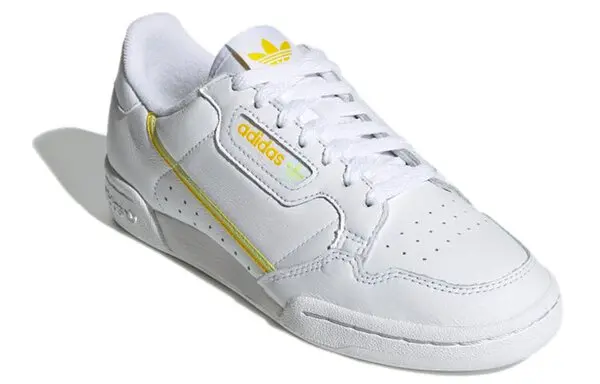 Adidas Continental 80 Sneakers - White/yellow