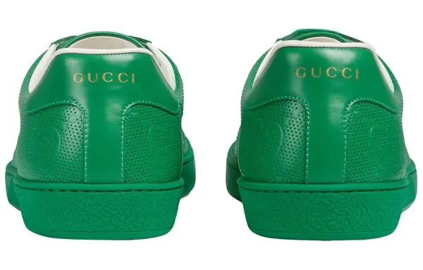 Gucci Ace Series Embossed Sneakers - Green