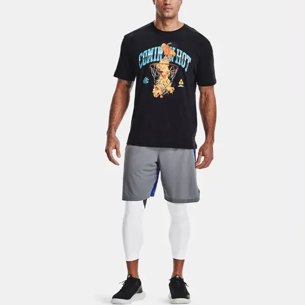 Under Armour Curry Cotton Printing Round Neck Short Sleeve