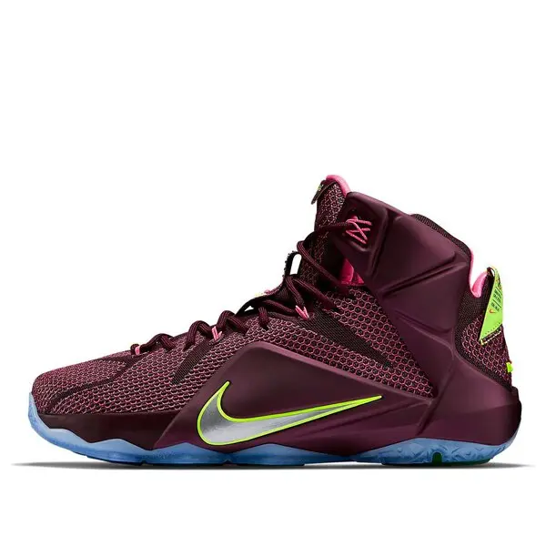 Nike Lebron "double Helix" High Top Athletic Sneakers - Purple