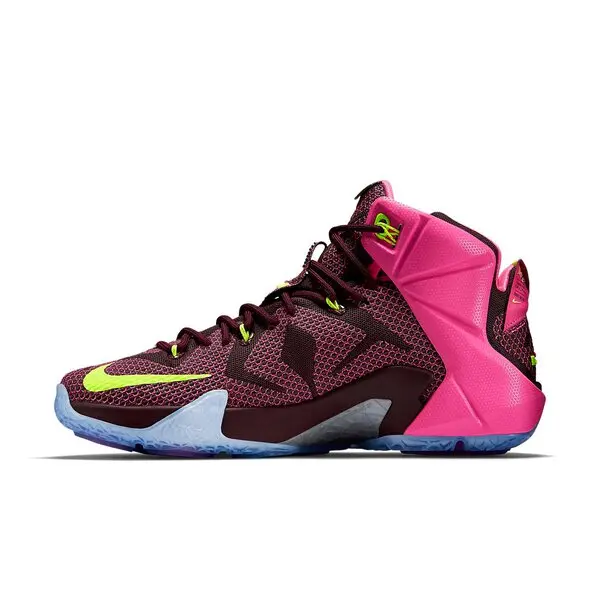 Nike Lebron "double Helix" High Top Athletic Sneakers - Purple