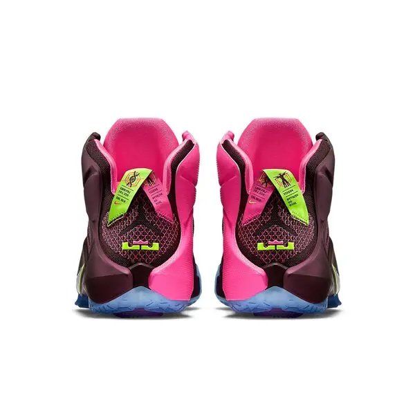 Nike Lebron "double Helix" High Top Athletic Sneakers - Purple
