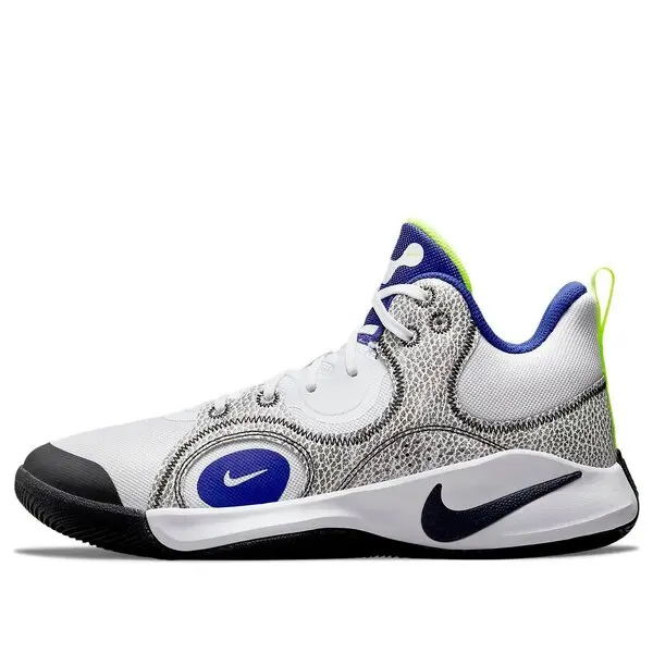 Nike Fly.by Mid 2 Basketball Sneakers - White/gray/blue