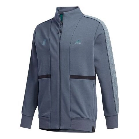 Adidas Cozy Sports Stand Collar Jacket - Blue
