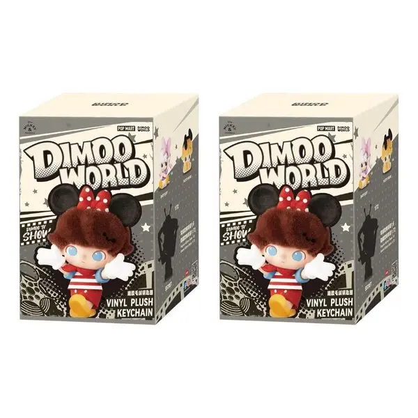 POP MART Disney Dimoo World Vinyl Plush Keychain Blind Box - Multi-color