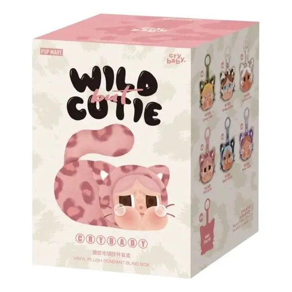 POP MART Crybaby Wild But Cutie Vinyl Plush Pendant Sealed Case - Multi-color