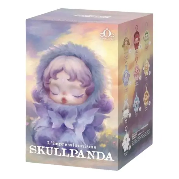 POP MART Skullpanda L'impressionnisme Plush Doll Sealed Case - Multi-color