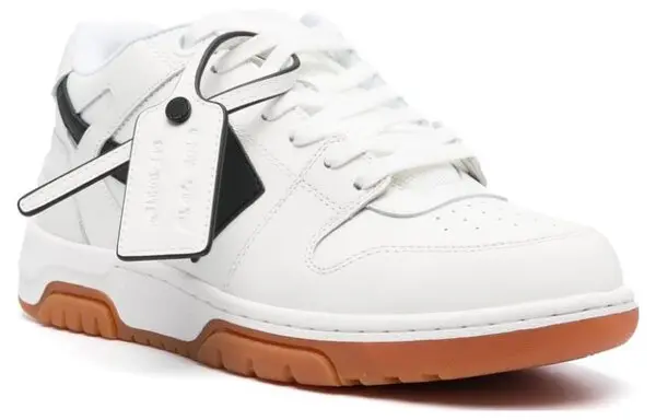 Off-White Out Of Office Low Leather Sneaker - White/black