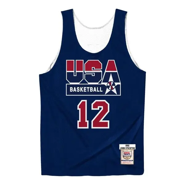Mitchell & Ness X Nba Reversible Practice Team Usa 1992 Jersey - Navy/white