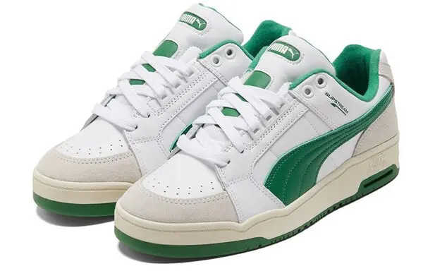 PUMA Slipstream Lo Retro Sneakers - White/green