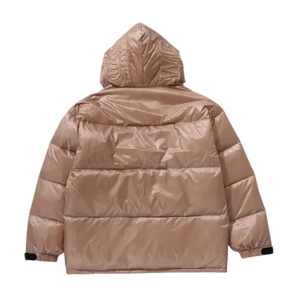 A BATHING APE Shark Hooded Down Jacket - Beige