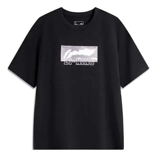 LI-NING Anything Is Possible Graphic T-shirt 'black - Black/multi-color