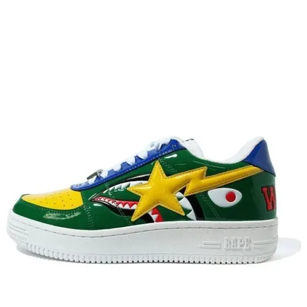 A BATHING APE Sta Low M2 Shark Face - Green