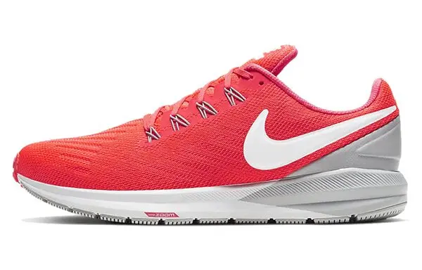 Nike Zoom Structure 22 Athletic Sneakers - Red/grey