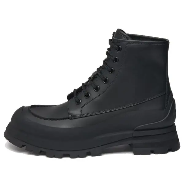 Alexander McQueen Lace-up Combat Boots - Black
