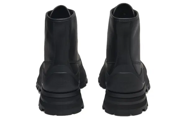 Alexander McQueen Lace-up Combat Boots - Black