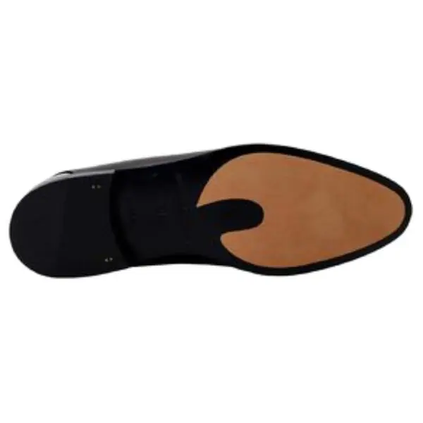 Alexander McQueen Leather Loafers With Metal Heel Detail