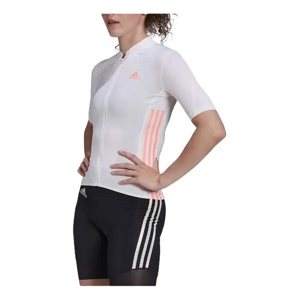 Adidas Short Sleeve Cycling Jersey - White