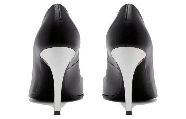 Alexander McQueen Sculptural Heel Pumps - Black/silver