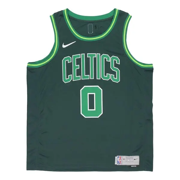 Nike Boston Celtics Tatum 0 Jersey 20-21 Season Fan Edition - Green