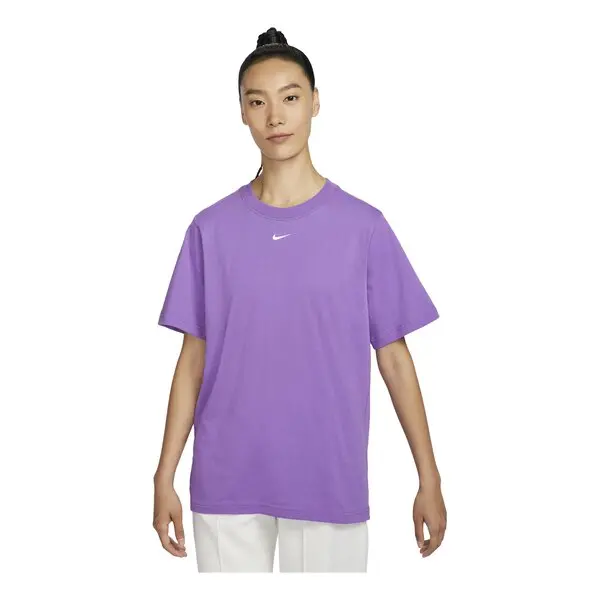 Nike T-shirt - Black Raspberry/white