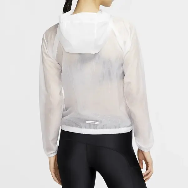 Nike Hooded Running Jacket With Zipper Closure
