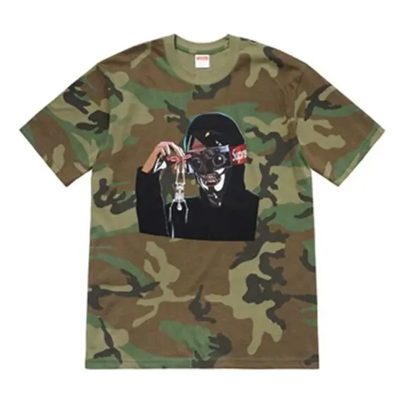 Supreme Ss19 Creeper Tee Woodland Camo - Green