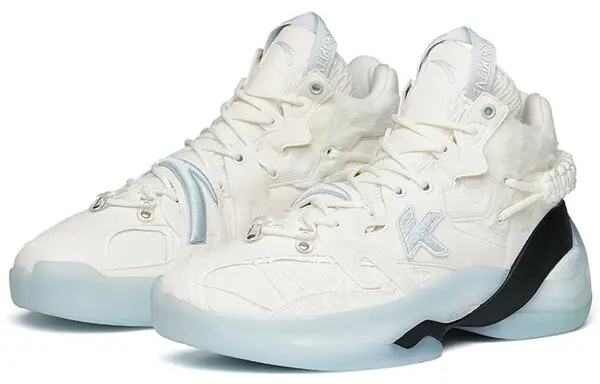 ANTA Klay Thompson "cream White Deconstructed" Sneakers - Beige/black/blue