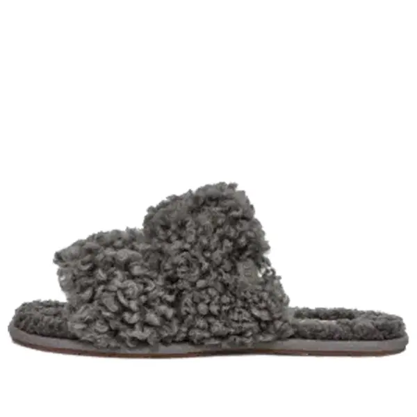 UGG Maxi Curly Scuffetta Slipper - Grey