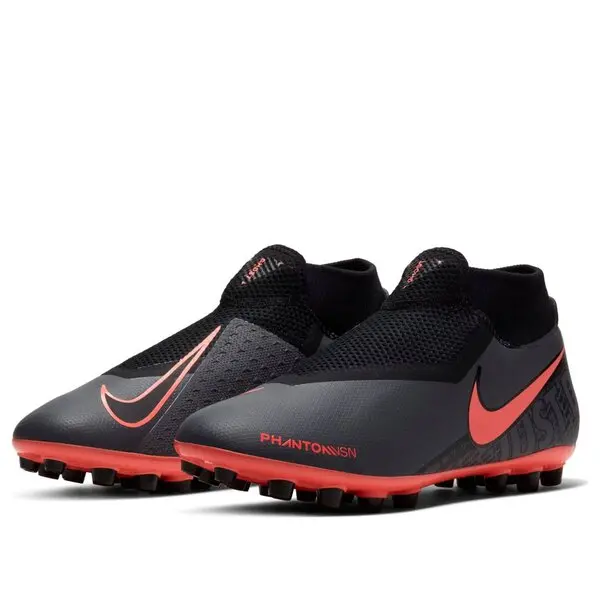 Nike Phantom Vision Academy Df Ag Artificial Grass Cleats - Grey/orange