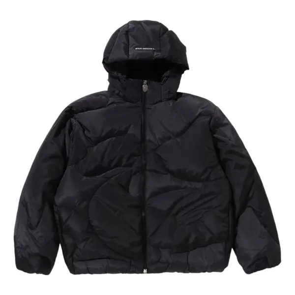 A BATHING APE 1st Camo Nylon Down Jacket - Black