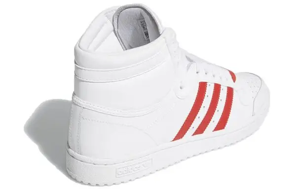 Adidas Top Ten High Lush Red' Sneakers - White