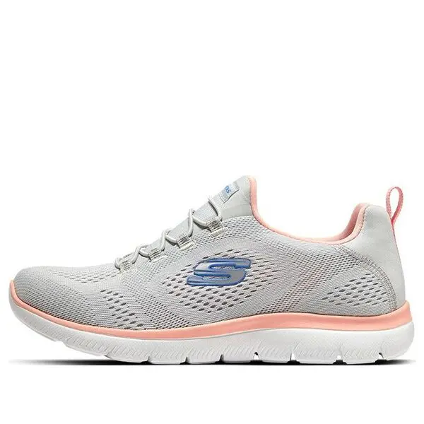 Sketchers Summits Perfect Views Athletic Sneakers - Grey/orange