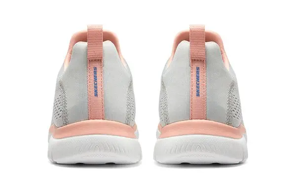 Sketchers Summits Perfect Views Athletic Sneakers - Grey/orange