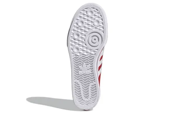 Adidas Nizza Rf Platform "heart Embossed Scarlet" Sneakers - Red
