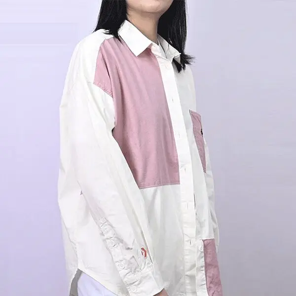 CONVERSE Long Sleeve Colorblock Shirt