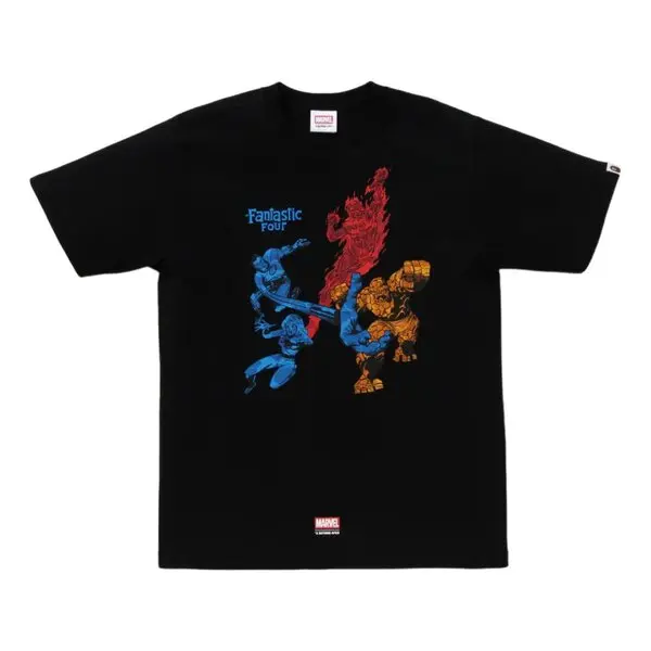 A BATHING APE X Marvel The Fantastic 4 T-shirt - Black