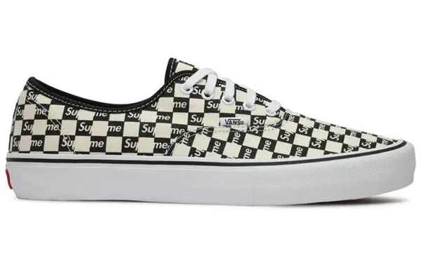 VANS Supreme X Authentic Pro "checkered Black - Black/white