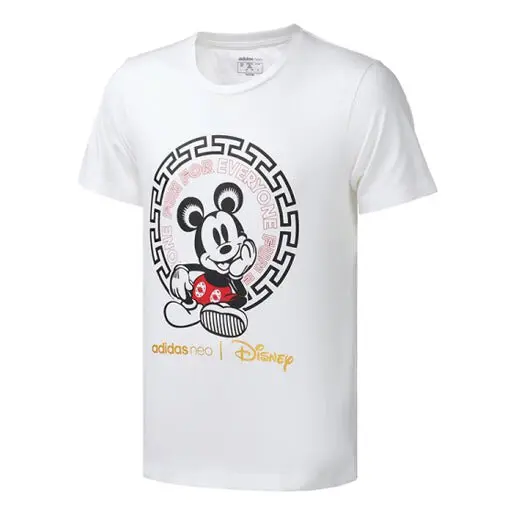 Adidas Neo X Disney Collaboration Mickey Mouse Graphic T-shirt - White