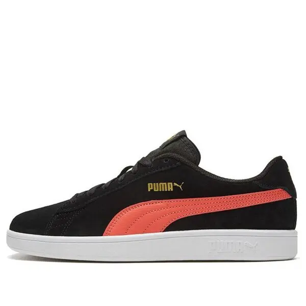 PUMA Smash V2 Retro Casual Sneakers - Blackred