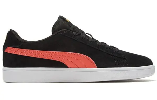 PUMA Smash V2 Retro Casual Sneakers - Blackred