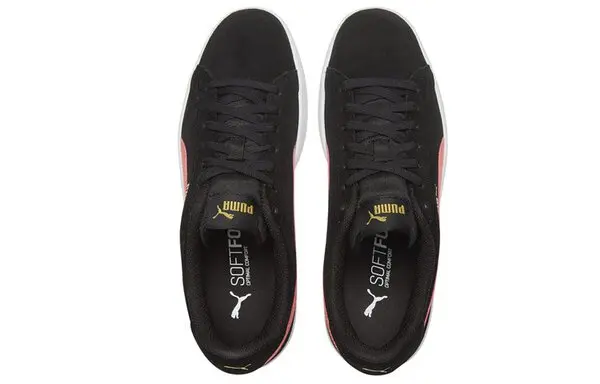 PUMA Smash V2 Retro Casual Sneakers - Blackred
