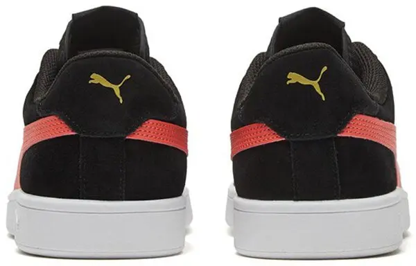 PUMA Smash V2 Retro Casual Sneakers - Blackred