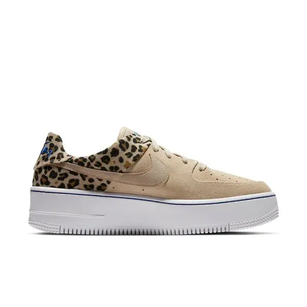 Nike Force 1 Sage Low Premium "leopard Print - Yellow