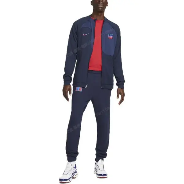 Nike Solid Color Pattern Pants Soccer/football Pants Obsidian Color