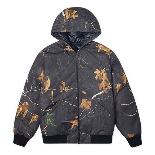 CONVERSE Reversible Quilted Camouflage Jacket - Black