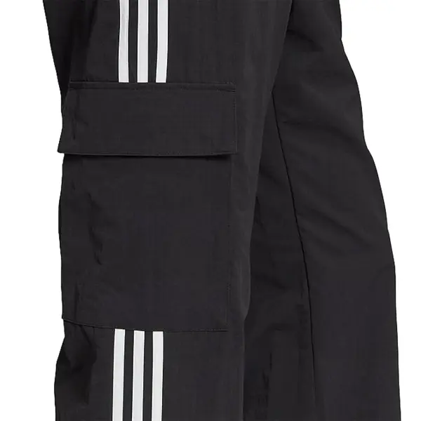 Adidas Originals Logo Stripe Cargo Pants - Black